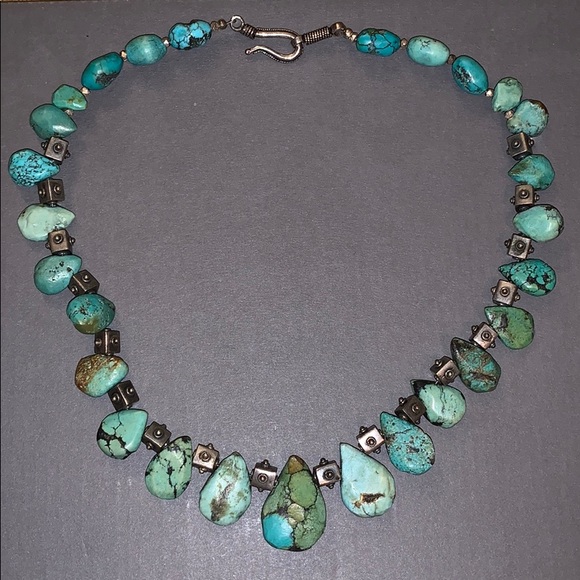 Jewelry | Natural Turquoise Stone Necklace | Poshmark
